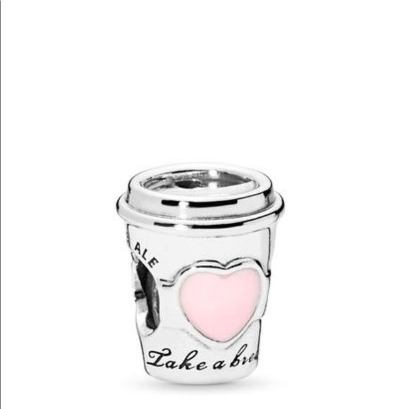 None | Other | Silver Cup With Pink Heart Pandora Charm Take A Break ...